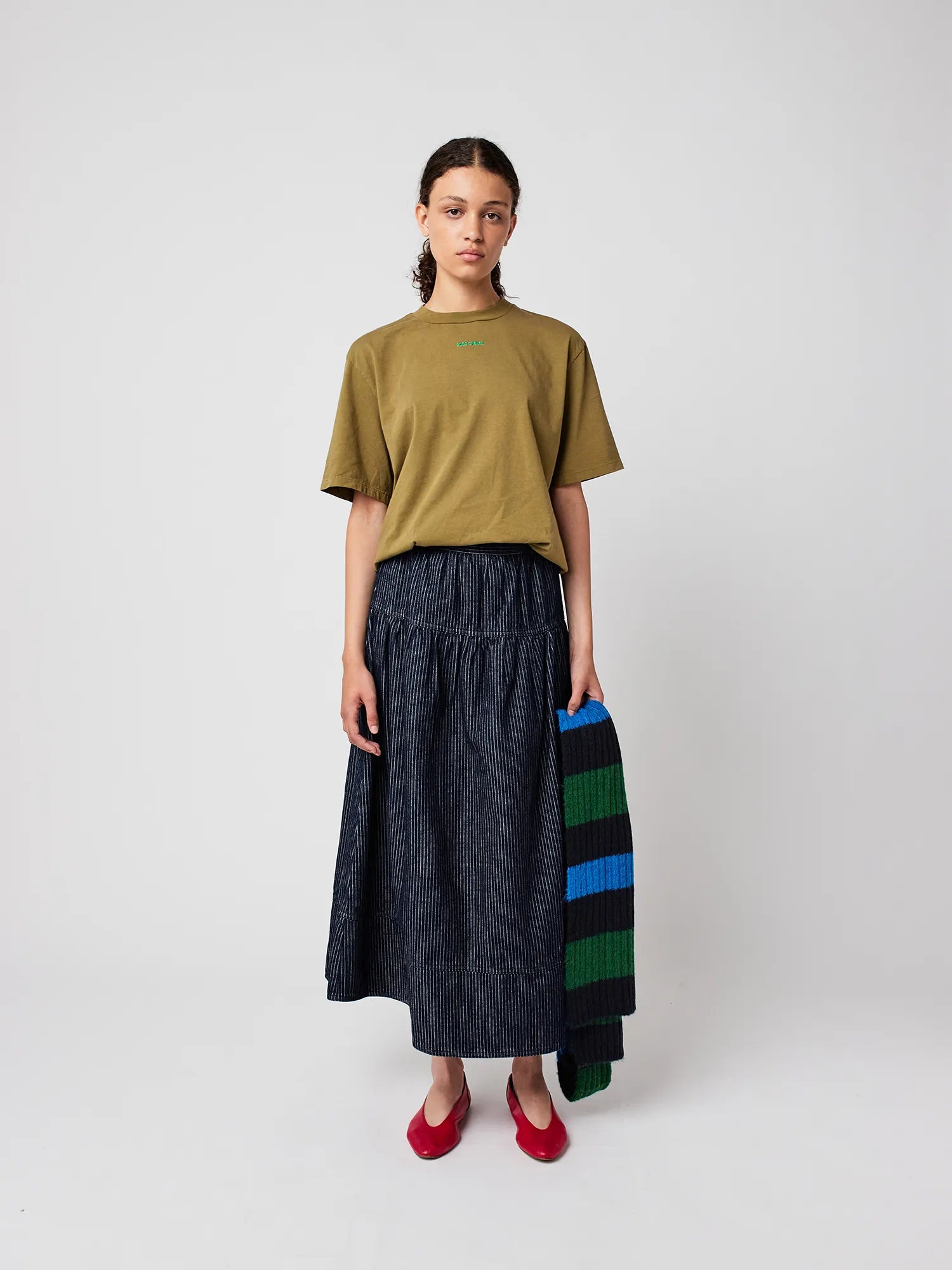 Denim skirt look – BOBO CHOSES Japan official site